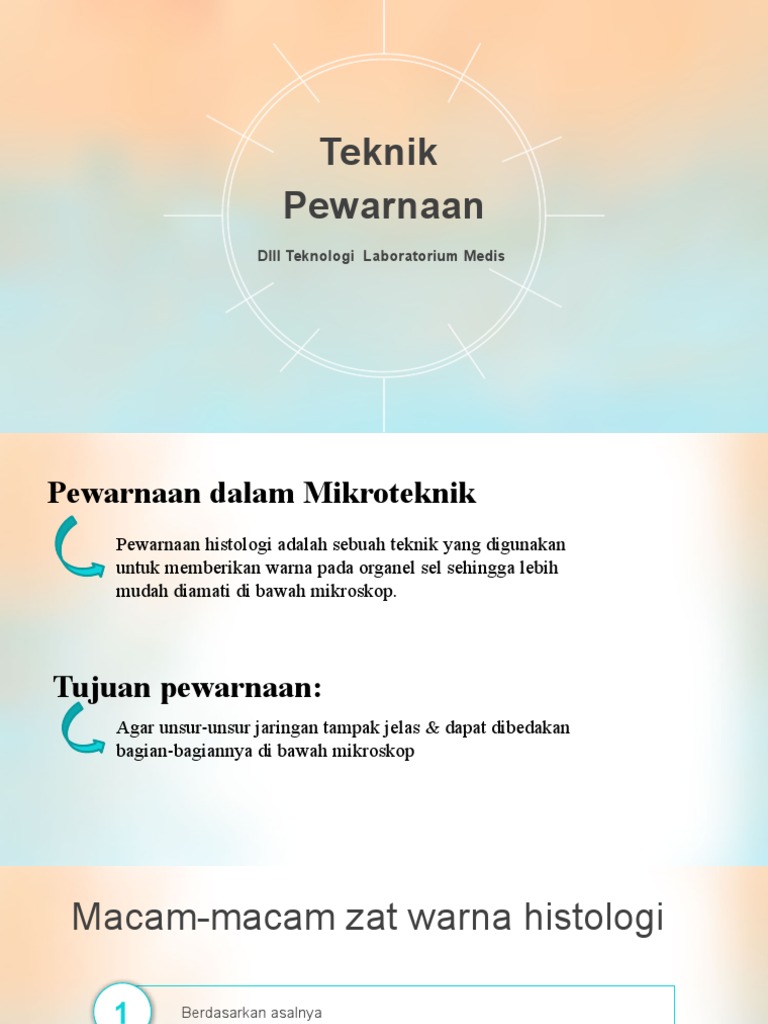 Teknik Pewarnaan | PDF | Memasak, Makanan, & Anggur | Kesehatan Holistik