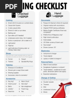 The Sabalauski Air Assault School (Tsaas) Student Packing List | PDF ...