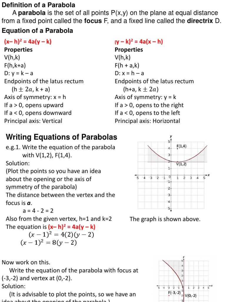 Parabola 2 | PDF | Discrete Mathematics | Geometric Shapes