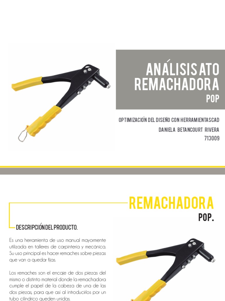Análisis ATO - Daniela Betancourt | PDF | Remache | Metalurgia