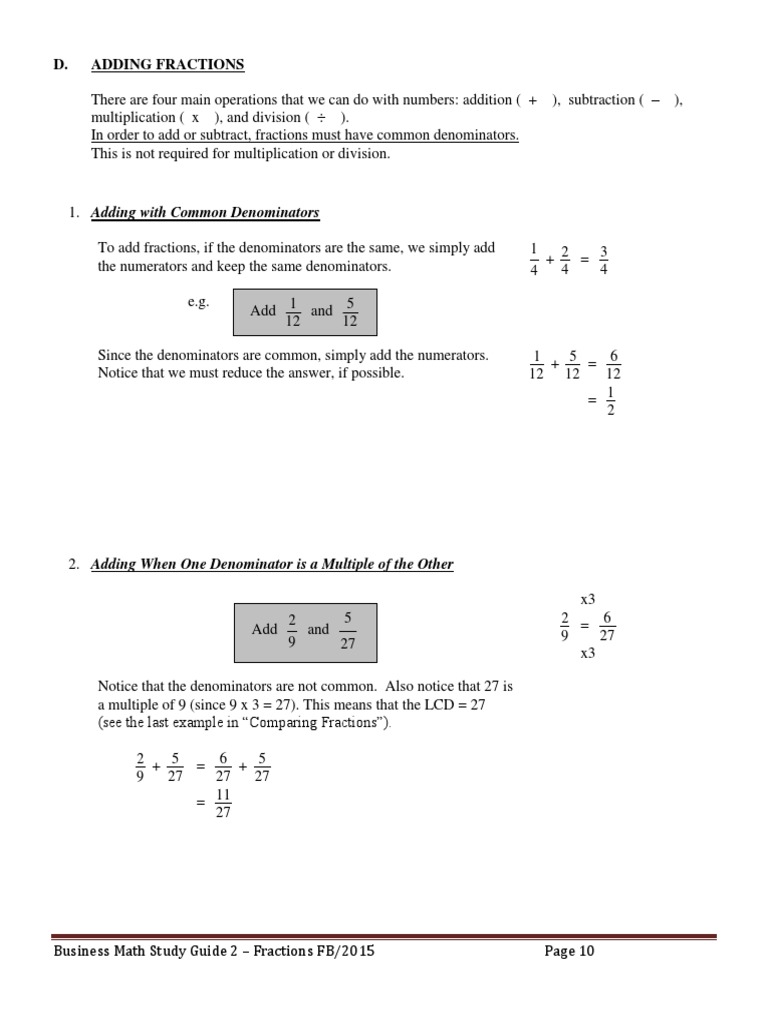 Grade 5 (Addition and Subtraction, Multiply, Proper Improper Fraction ...