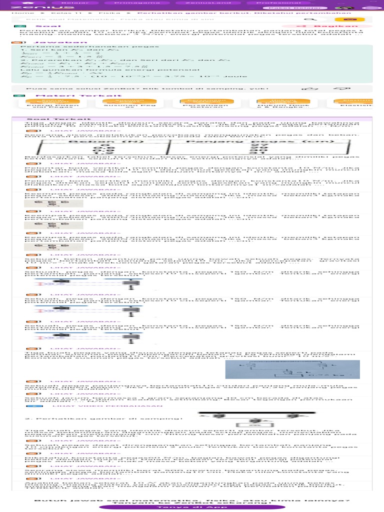Energi Potensial Pegas Identik | PDF
