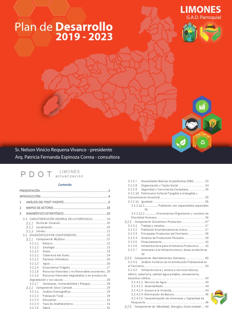 Pdot Limones C 2019 2023 Ro Signed 1 | PDF | Planificación | Desarrollo ...