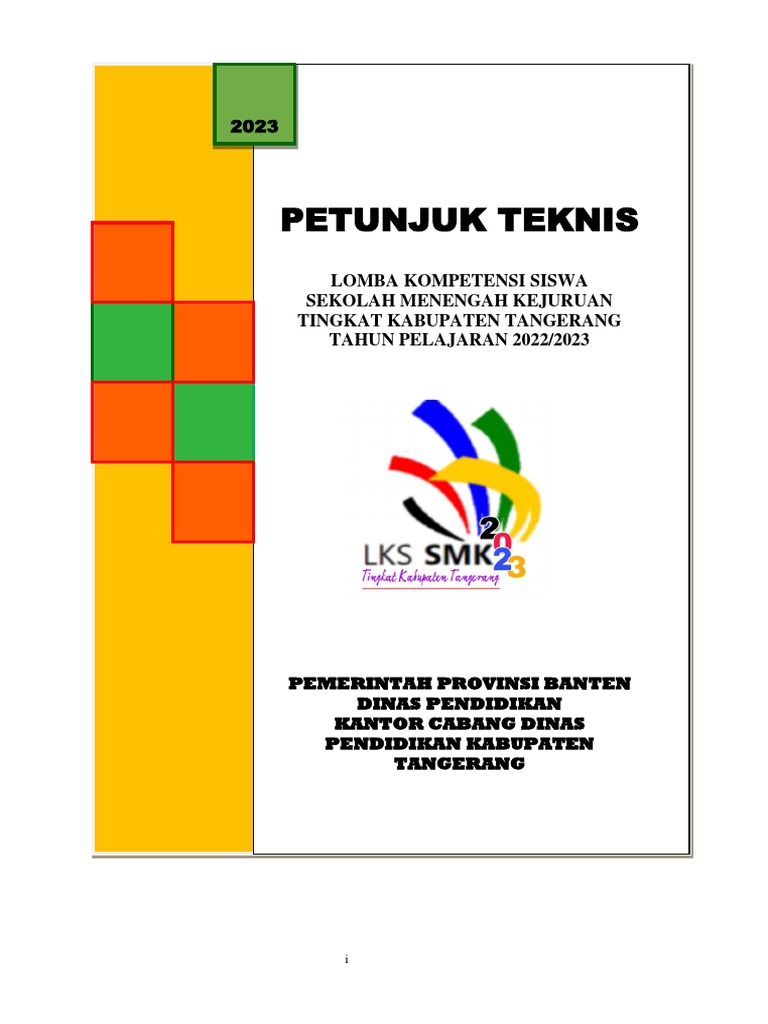 Petunjuk Teknis LKS SMK Tangerang 2023 | PDF | Seni | Komputer