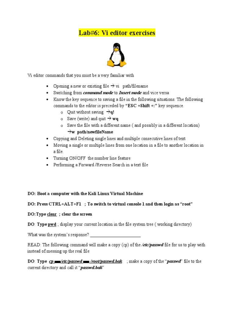 Vi Editor Commands and Usage Guide | PDF | Software | Software Development