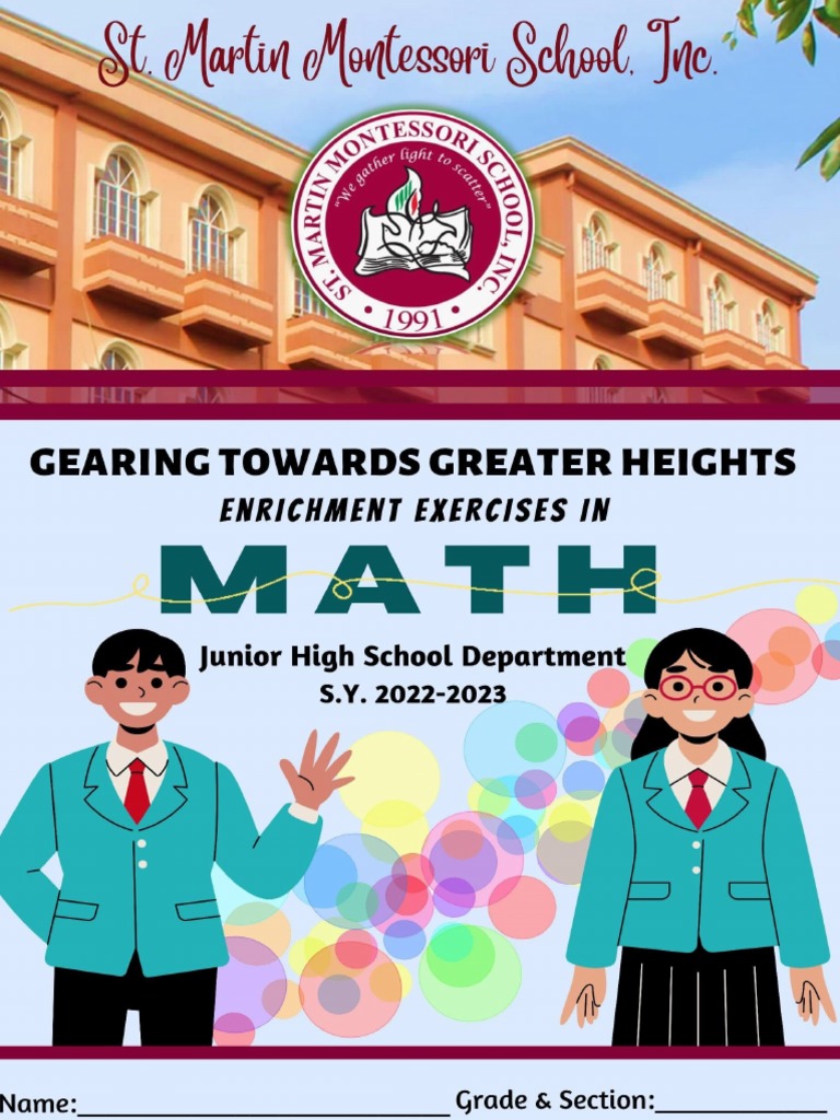 Grade 7 1st Quarter Enrichment Exercises | PDF | Square Root | Set ...