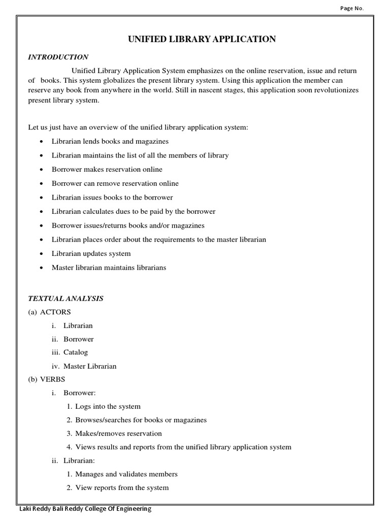 Unified Library System Overview | PDF | Automated Teller Machine | Use Case