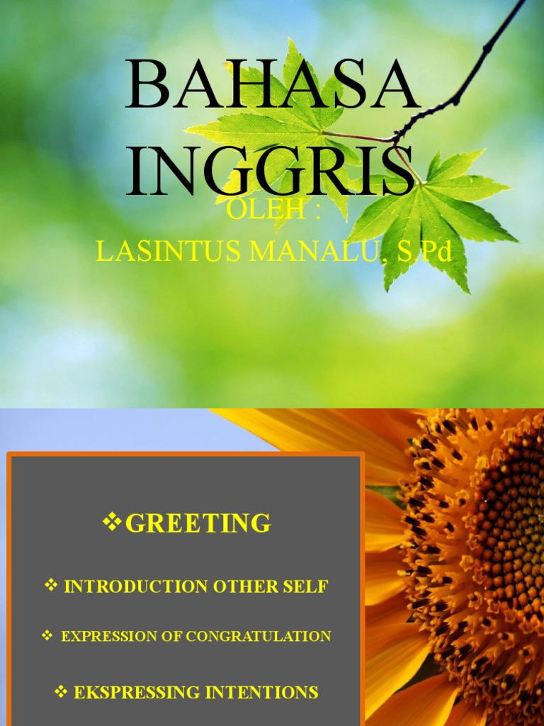 Materi Kelas X Introducing 1 | PDF