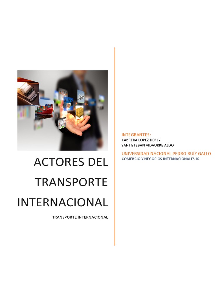 Actores Del Transporte Internacional | PDF | aduana | Transporte