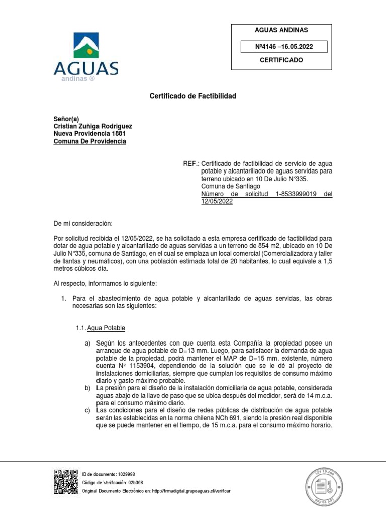 Factibilidad | PDF | Alcantarillado | Agua