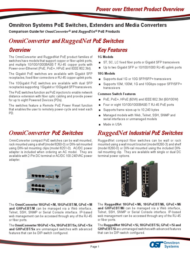 9XXXDS-I PoE Product Overview | PDF | Information And Communications ...