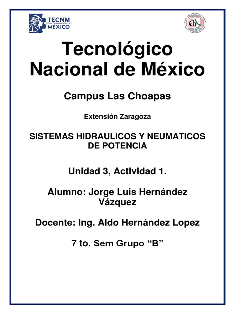 Act 1, Uni 3 | PDF | Neumática | Presión