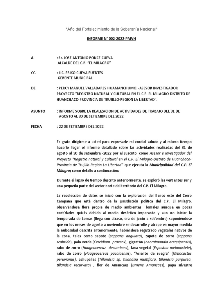 Informe 2 El Milagro | PDF | Era precolombina | Suelo