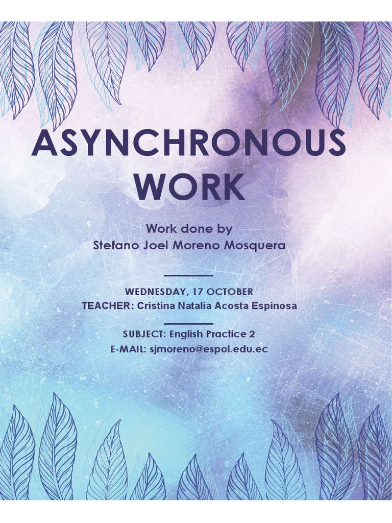 Asynchronous Work - Merged | PDF