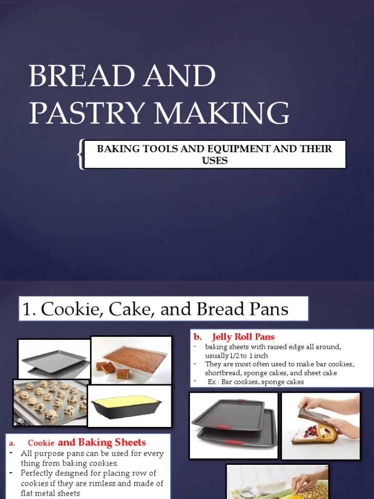 Baking Tools for Bread and Pastry | PDF | Cakes | Desserts