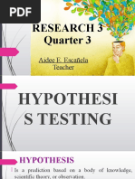 Hypothesis Testing - Lecture Notes | PDF