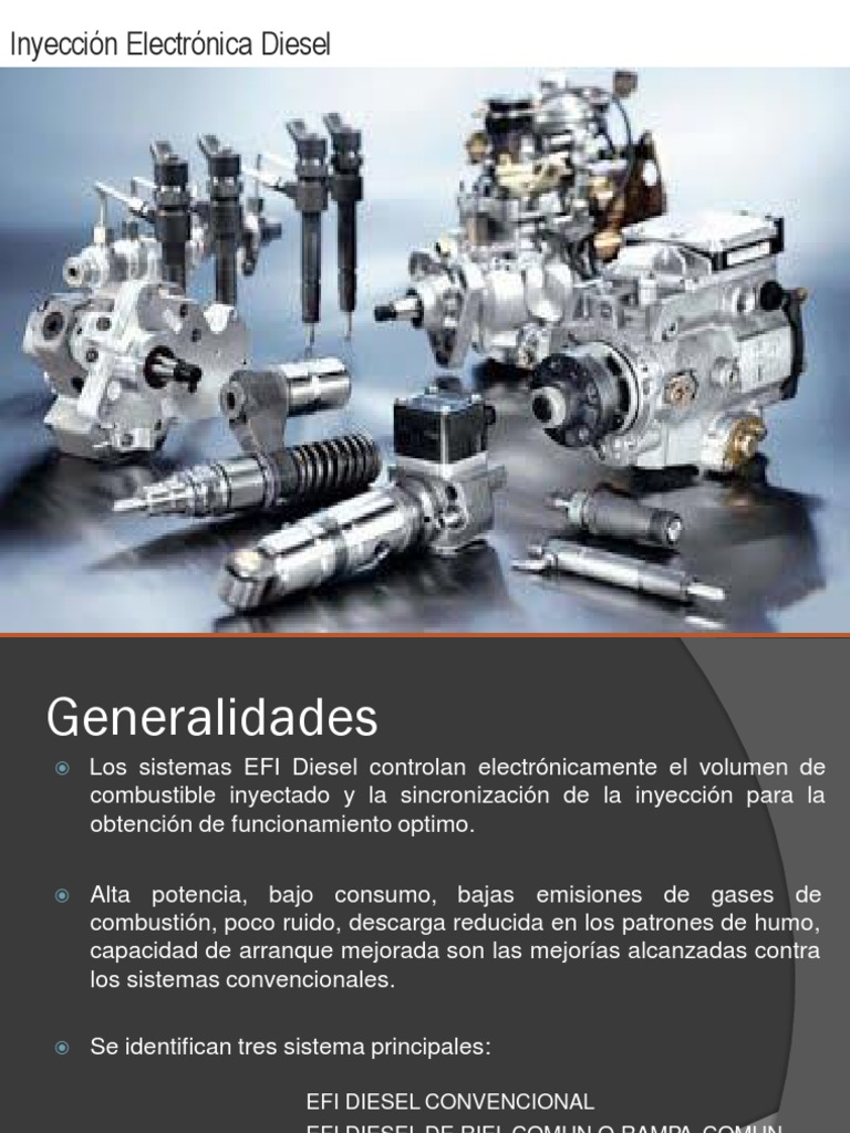 Concepto EFI Diesel | PDF | Inyección de combustible | Acelerador