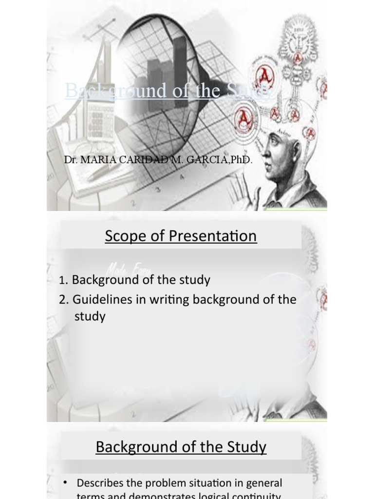PPT3 BAckground of The Study | PDF | Science | Cognition