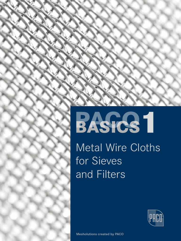PACO Basics1 - Metal Mesh 2014 | PDF | Stainless Steel | Weaving