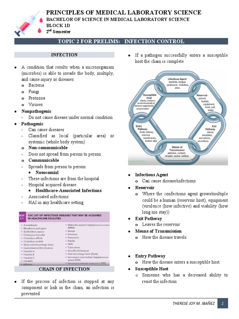Infection Control | PDF | Infection | Pathogen