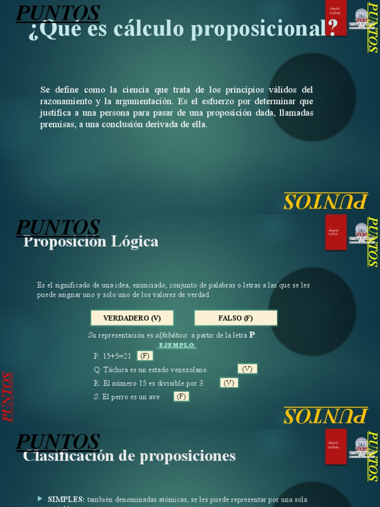 Cálculo Proposicional Demostración de Validez de Las | PDF ...