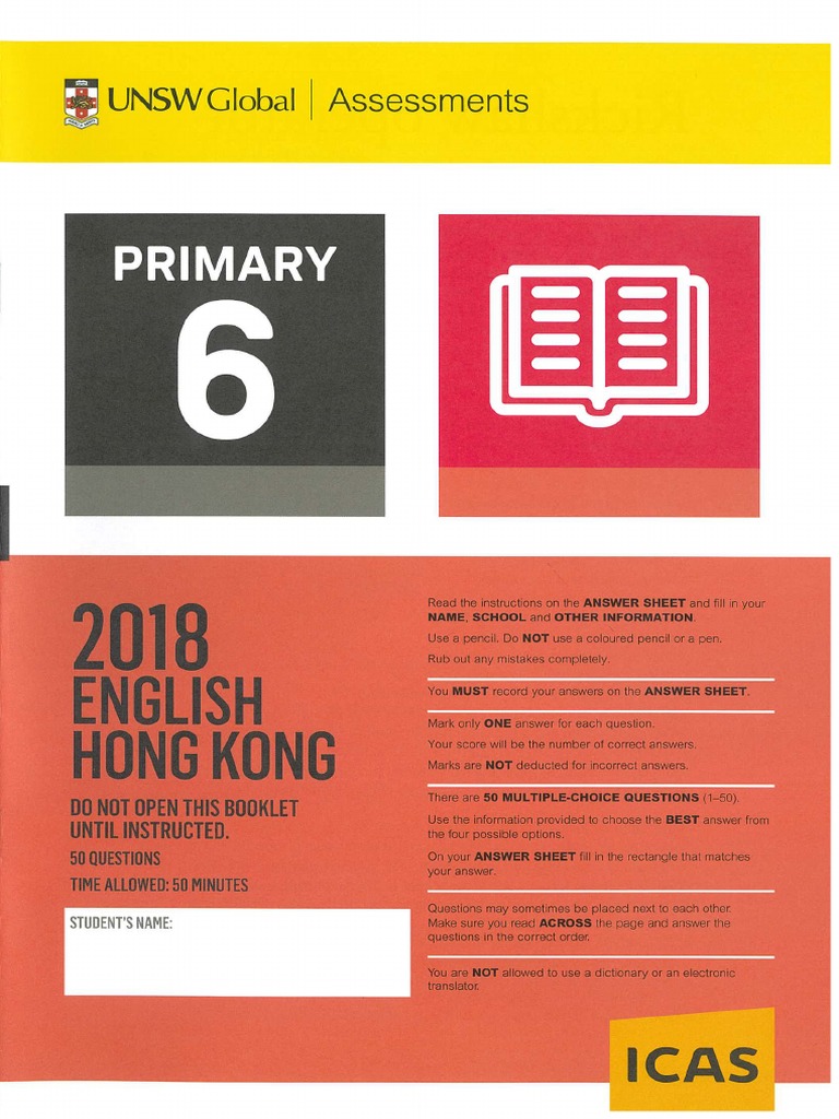 2018 English P6 | PDF