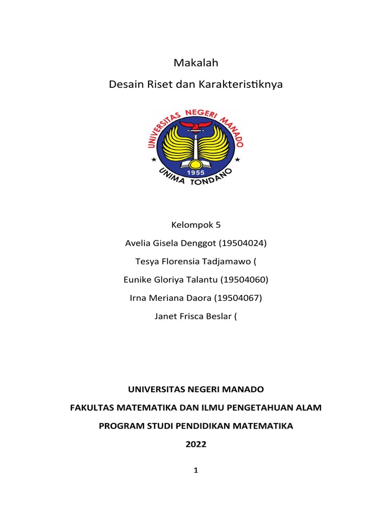 Makalah Desain Riset | PDF