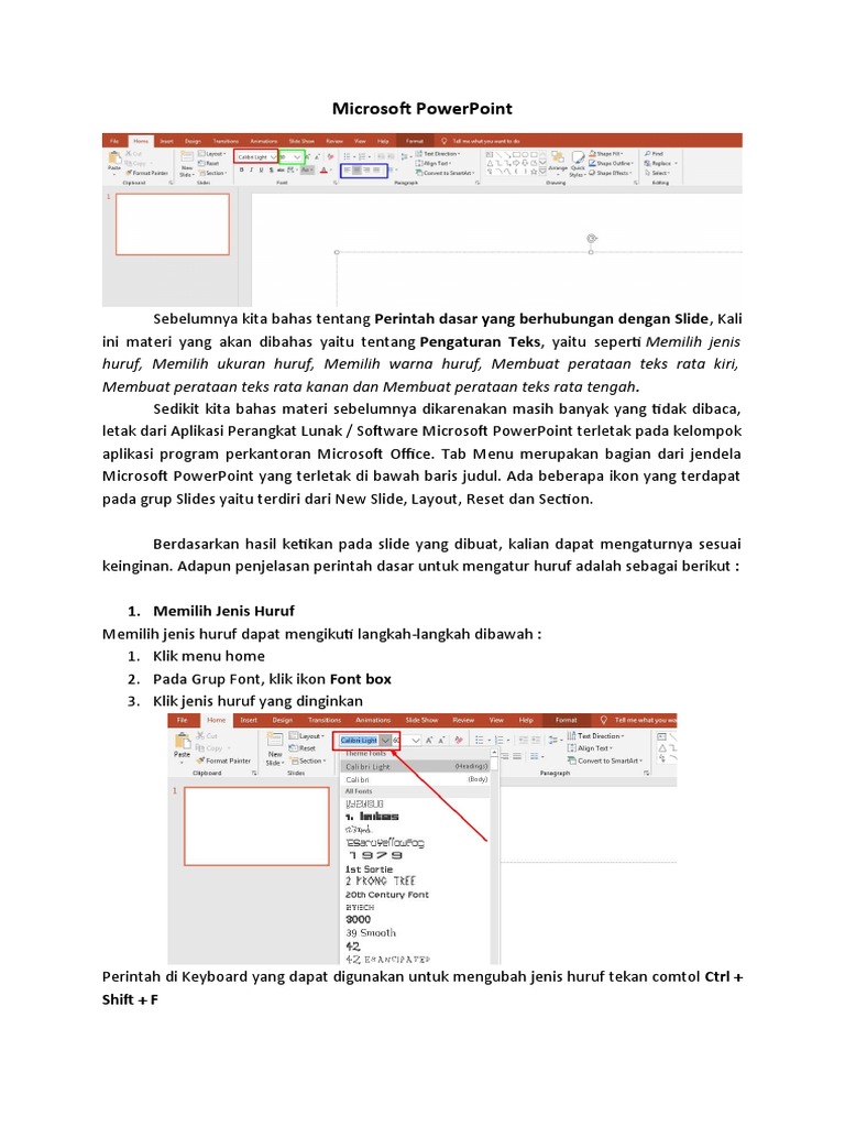 Microsoft PowerPoint KELAS 6 | PDF