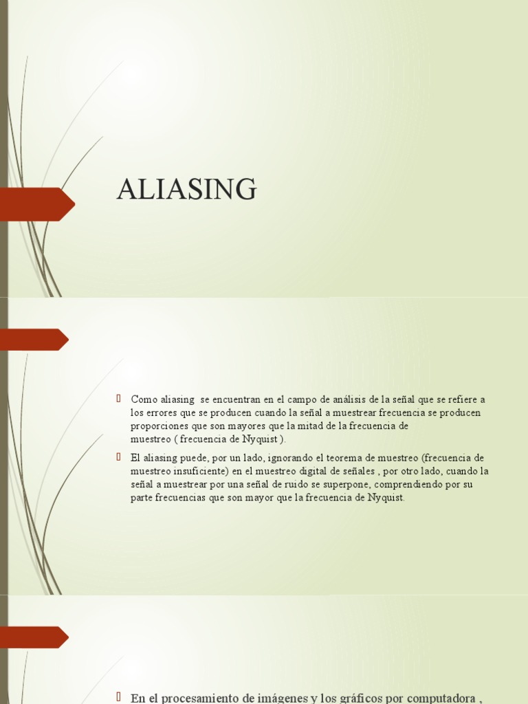 ALIASING | PDF