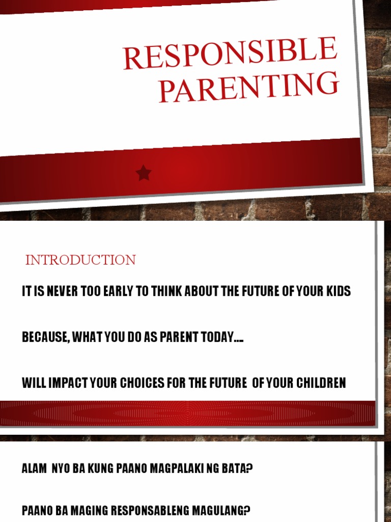 Responsible Parenting | PDF