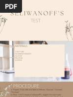 Seliwanoff's Test | PDF | Carbohydrates | Sucrose