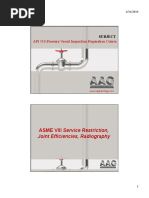 ASME UW-12 Joint Efficiency Table | PDF | Welding | Construction