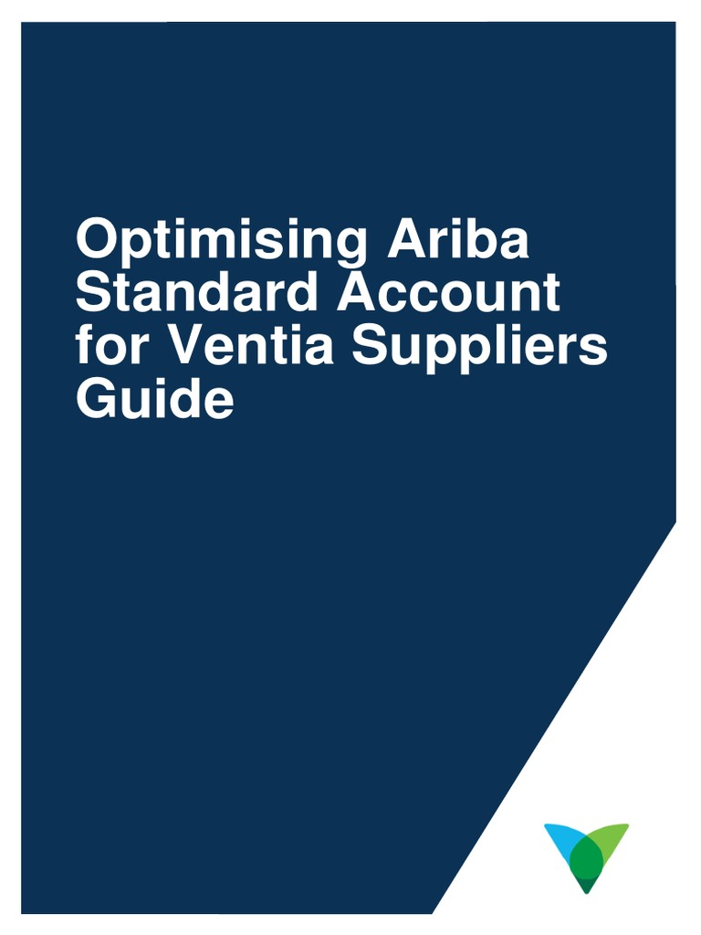 Optimising Ariba Standard Account For Ventia Suppliers Guide-6972 | PDF ...