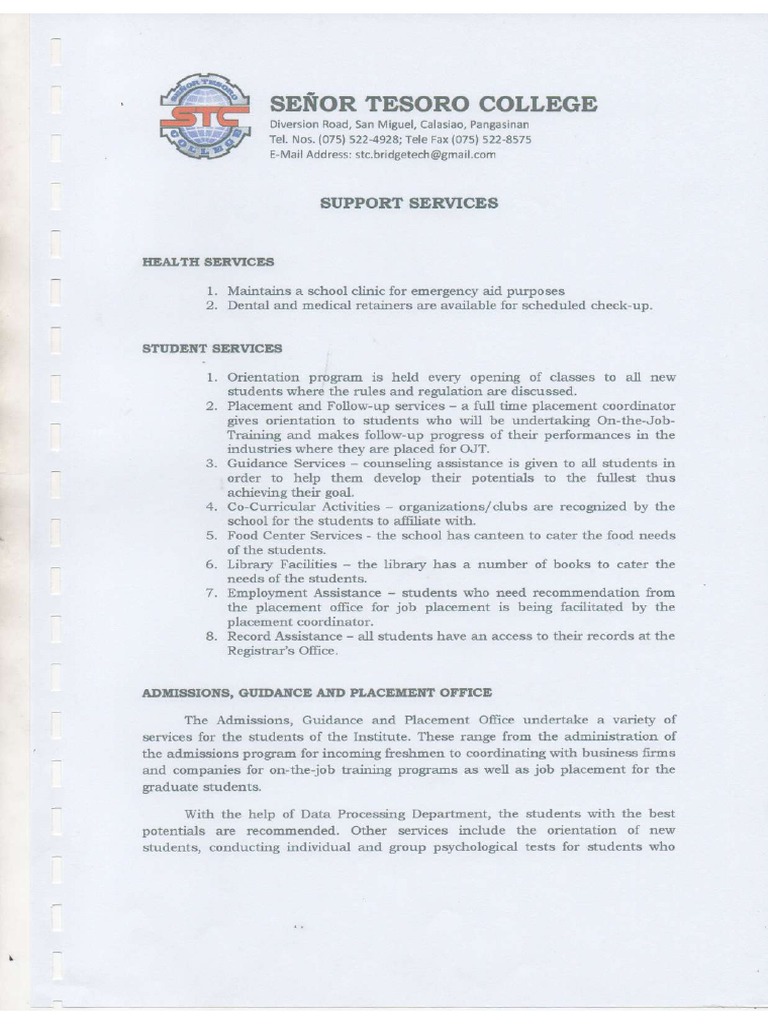 STC Support and Services FOR TESDA | PDF