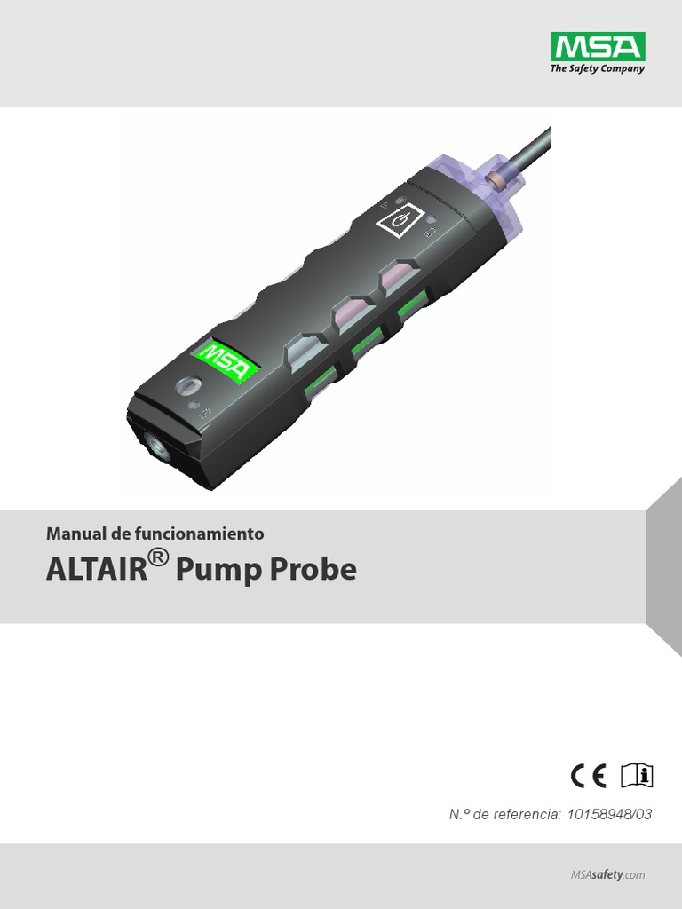 ALTAIR Pump Probe - Operating Manual - ES | PDF | Diodo emisor de luz | Cargador de batería