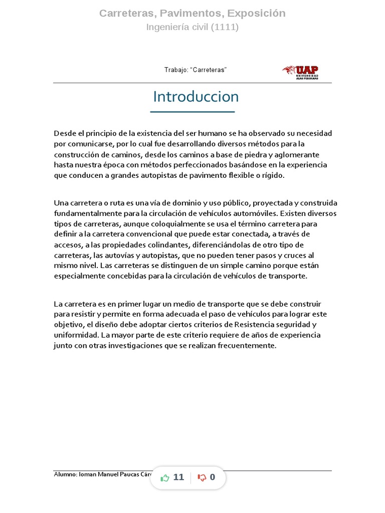 Carreteras Pavimentos Exposicion Compress | PDF | La carretera | Sectores Economicos