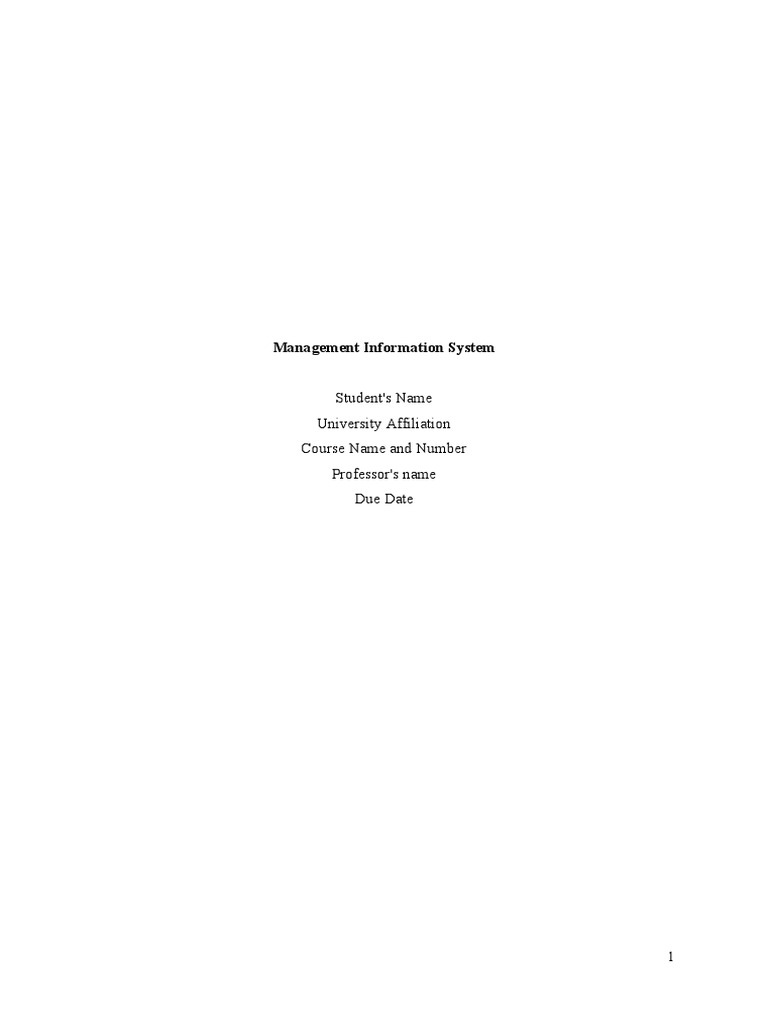 MIS201 Project Part1 | PDF | Cloud Computing | Competitive Advantage