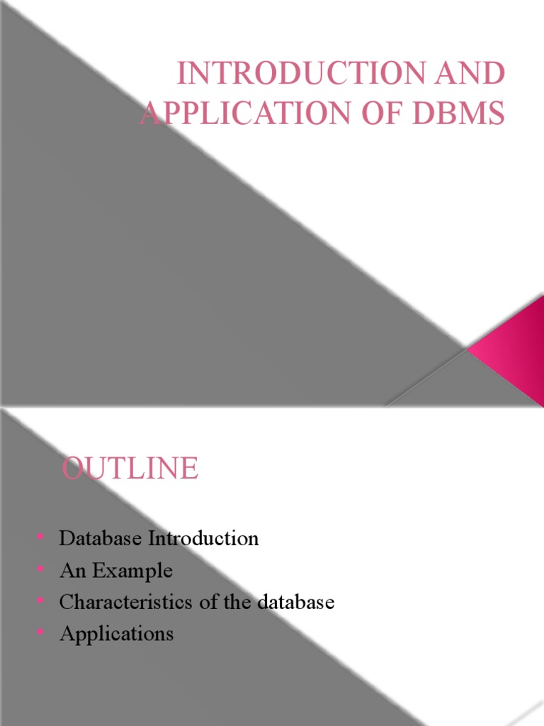 Introduction and Application of Dbms | PDF | Databases | Geographic Information System