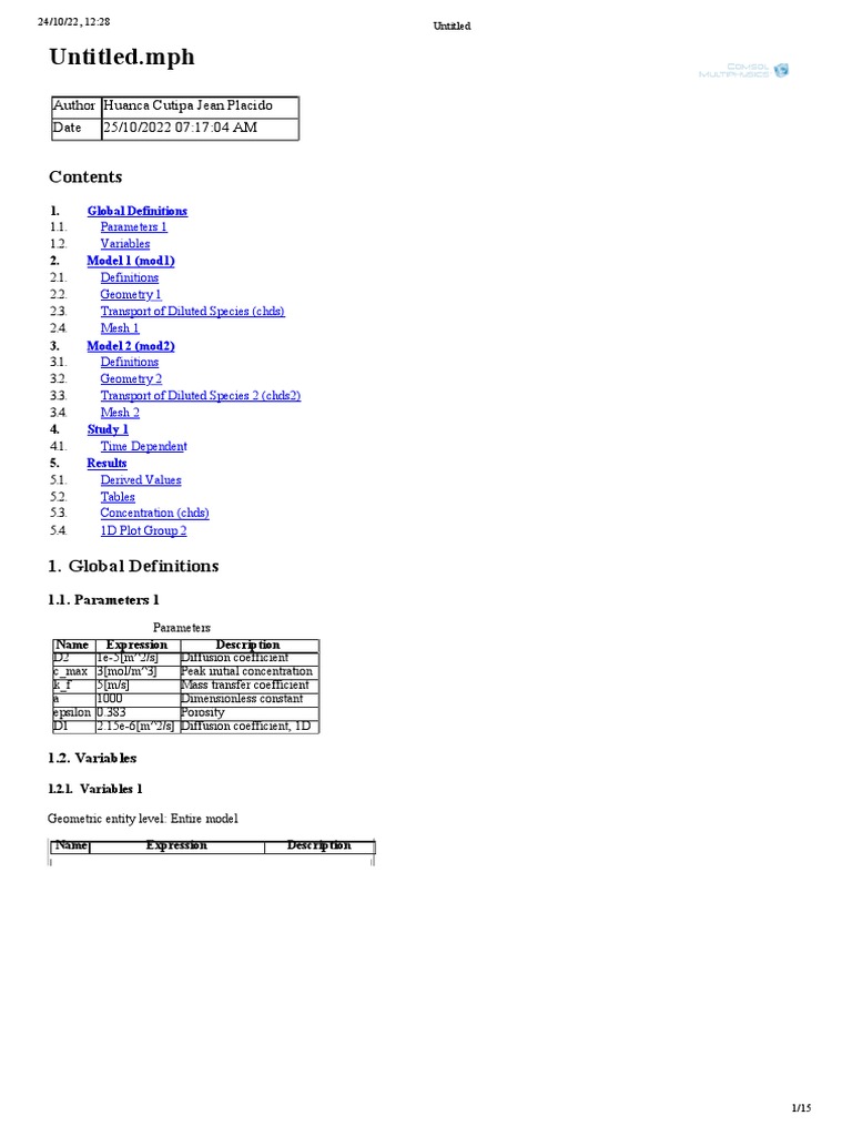 Effective Diffusivity | PDF | Diffusion | Flux