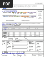 TESDA Learner Registration Form | PDF | Disability
