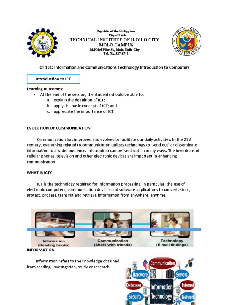 Introduction To ICT | PDF | Educational Technology | Information