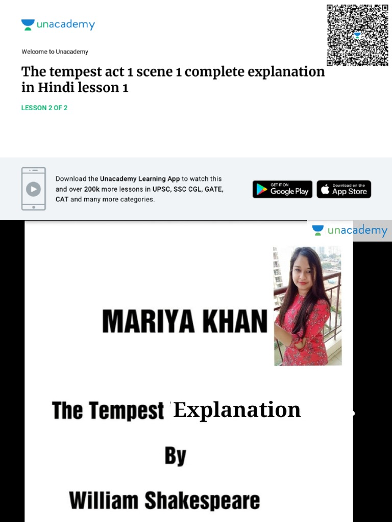 Tempest Act1 Scene1 Explanation | PDF