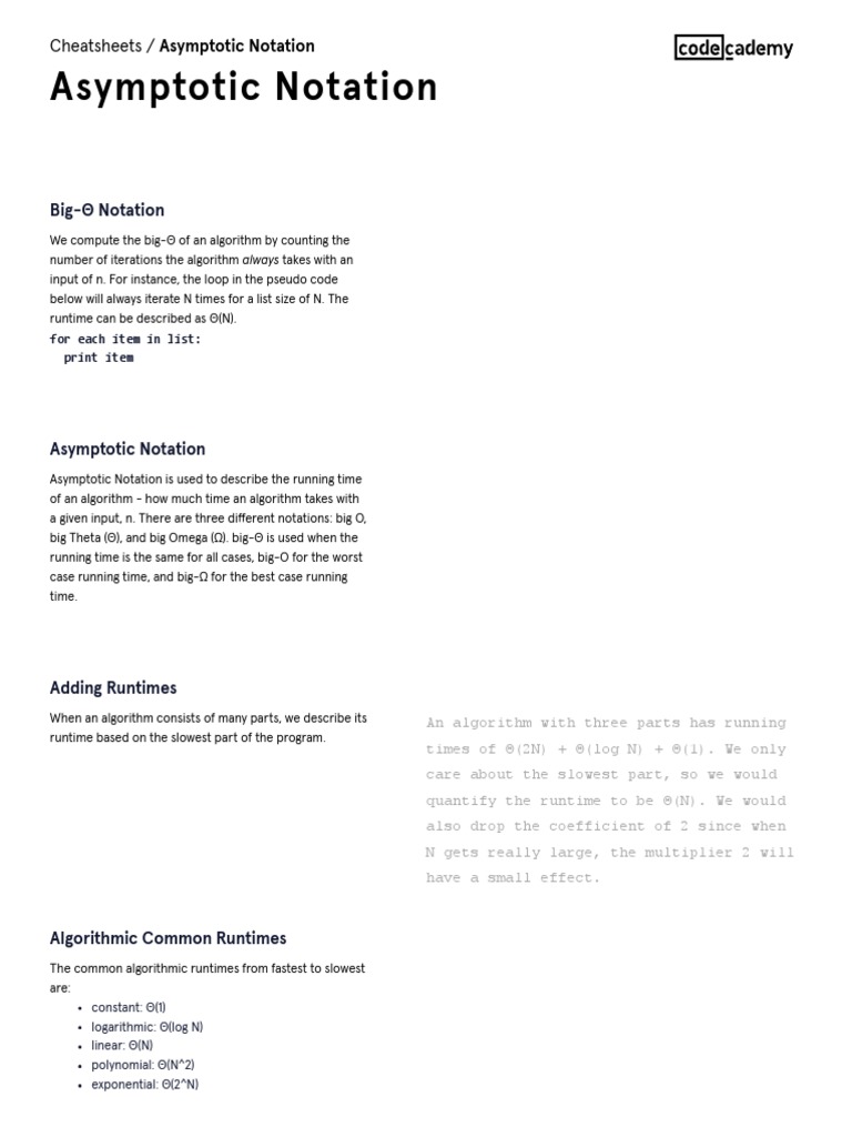 Understanding Asymptotic Notation | PDF | Time Complexity | Algorithms
