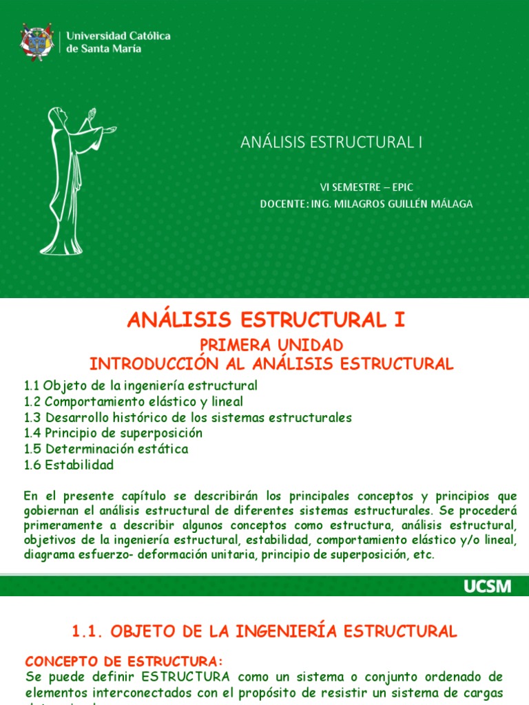 Primera Unidad - 2022 | PDF | Viga (Estructura) | Resistencia de materiales