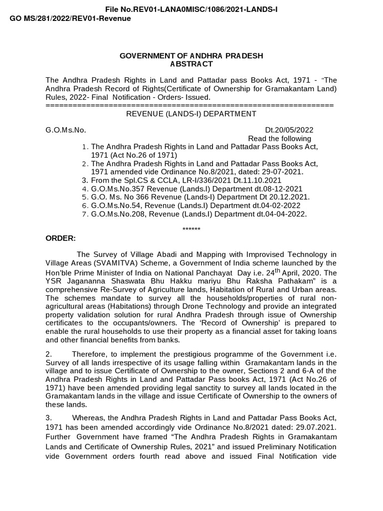 Gramakantam Rules | PDF | Government | Common Law