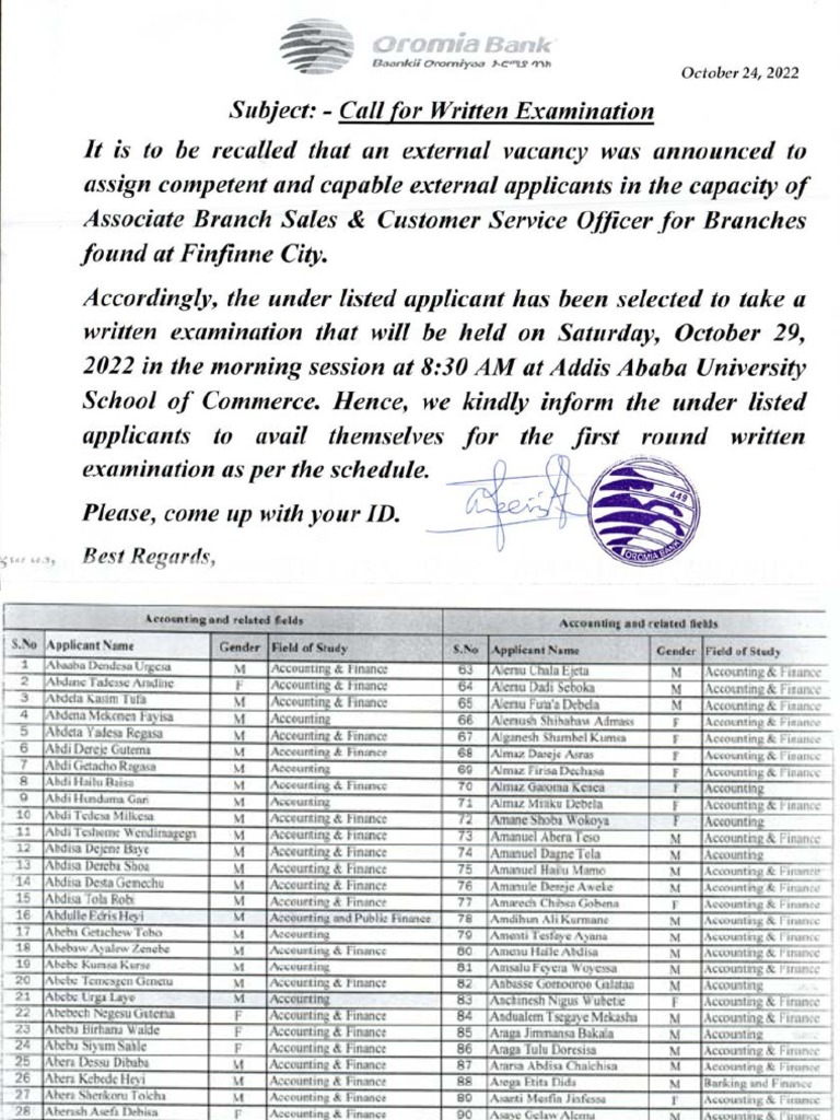 Oromia Bank Finfine | PDF