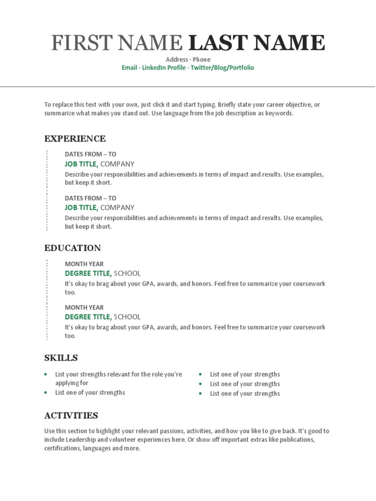 Sample Resume | PDF