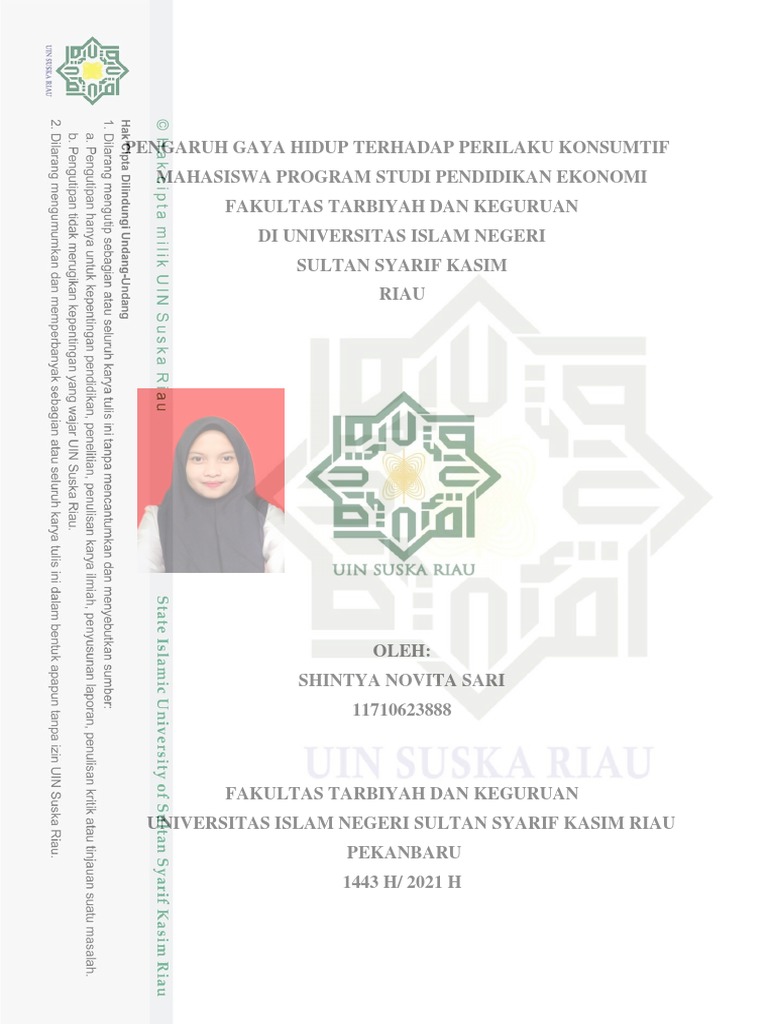 Pengaruh Gaya Hidup Terhadap Perilaku Konsumtif | PDF