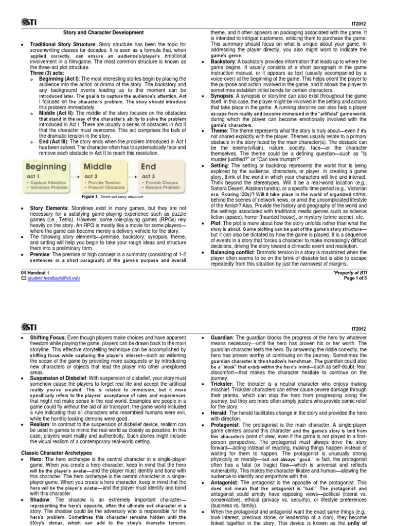 04 Handout 1 | PDF | Hero | Plot (Narrative)