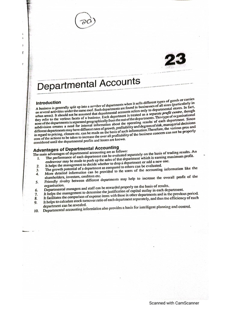 Department Accounts | PDF